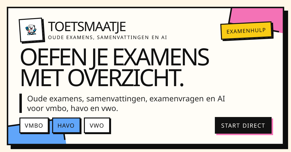 VMBO-TL/GL Duits examen oefenen | Toetsmaatje